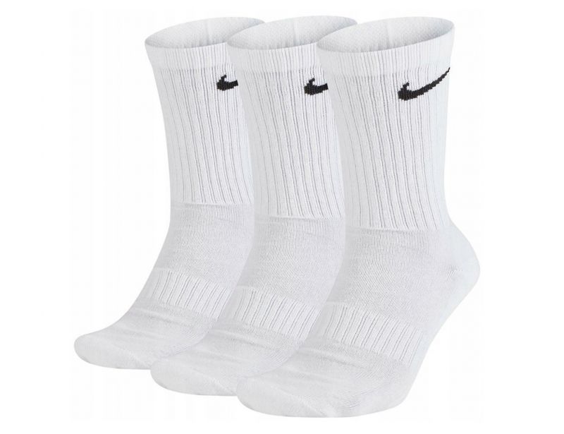 Nike - Dri-FIT Everyday Cushioned Crew Socks 3P - Witte Sportsokken ...